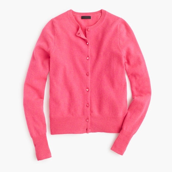 J. Crew | Sweaters | Hot Pink Jcrew Cardigan | Poshmark